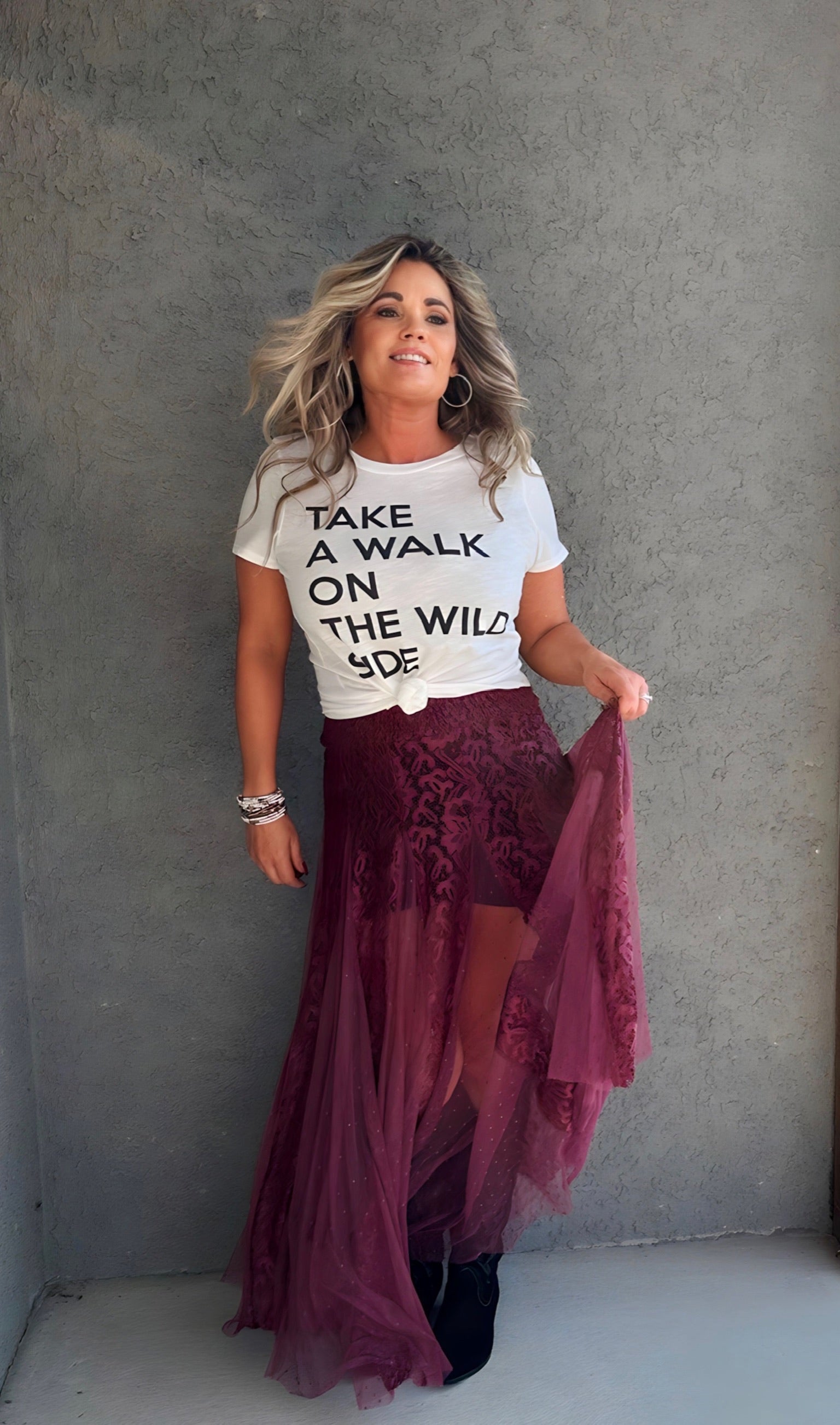 Wild Side Graphic Tee – Lilac. An Outfit Bar